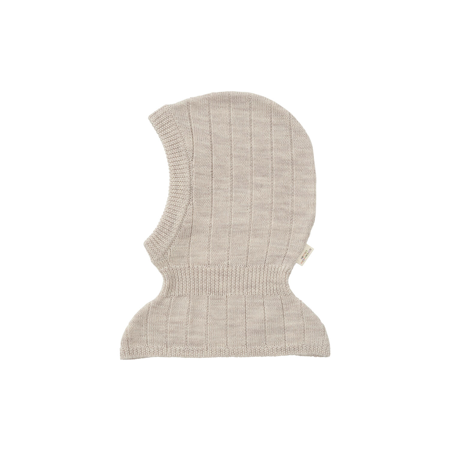 Köp Merino Rib Knitted Balaclava, pale cream melange | Copenhagen ...